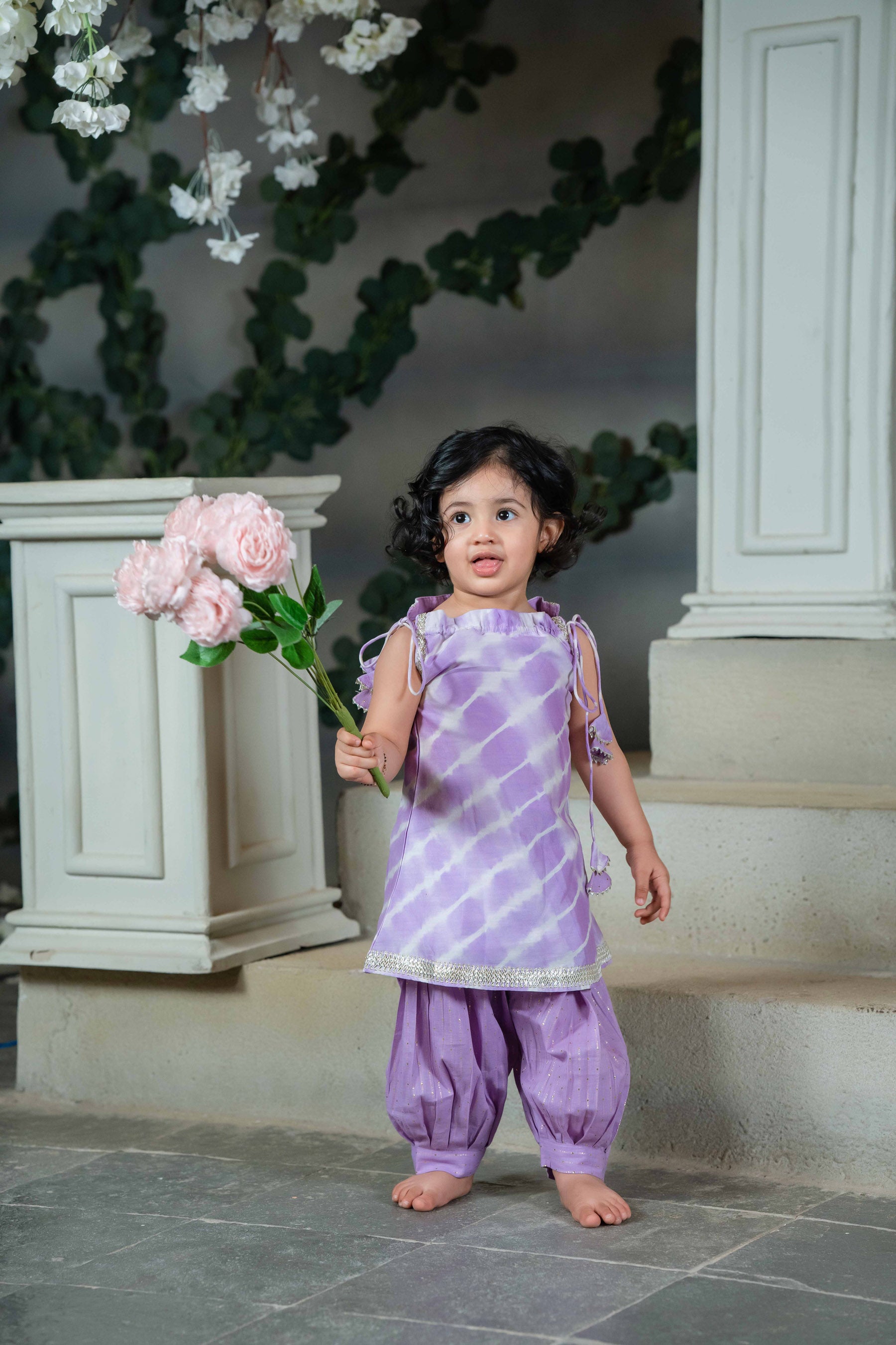 Banafshi Halter Top With Balloon Pant